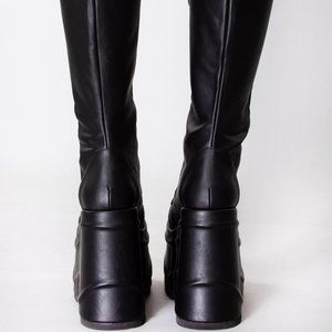 Demonia | Shoes | Demonia Wave 20 Void Walker Black Platform Boots ...
